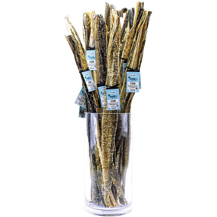 Icelandic Long Cod Skin Strips - 1 Count – Loving Cats Worldwide®