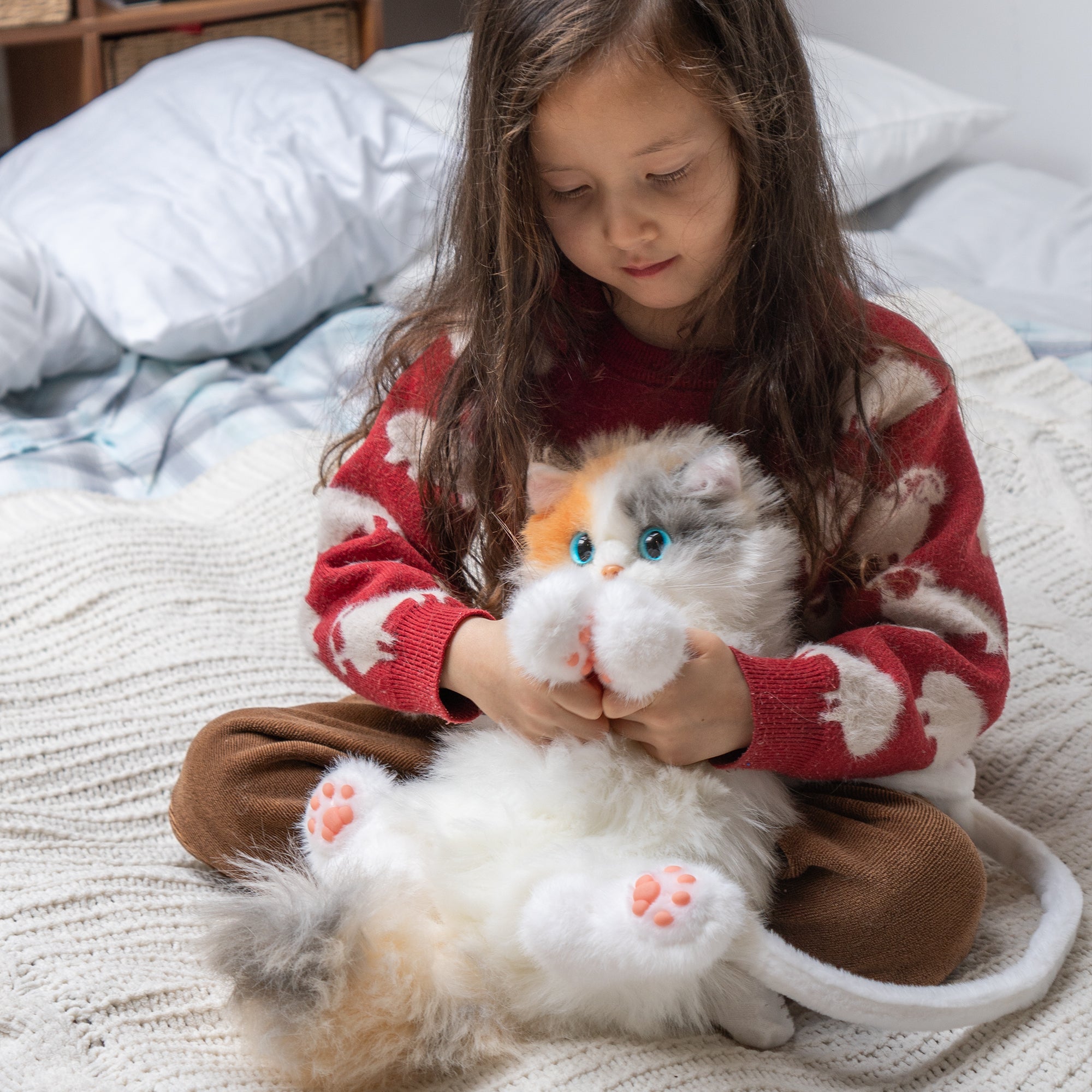 Mini Calico Cat Backpack – Plush Kitty Bag for Teens – Loving Cats ...