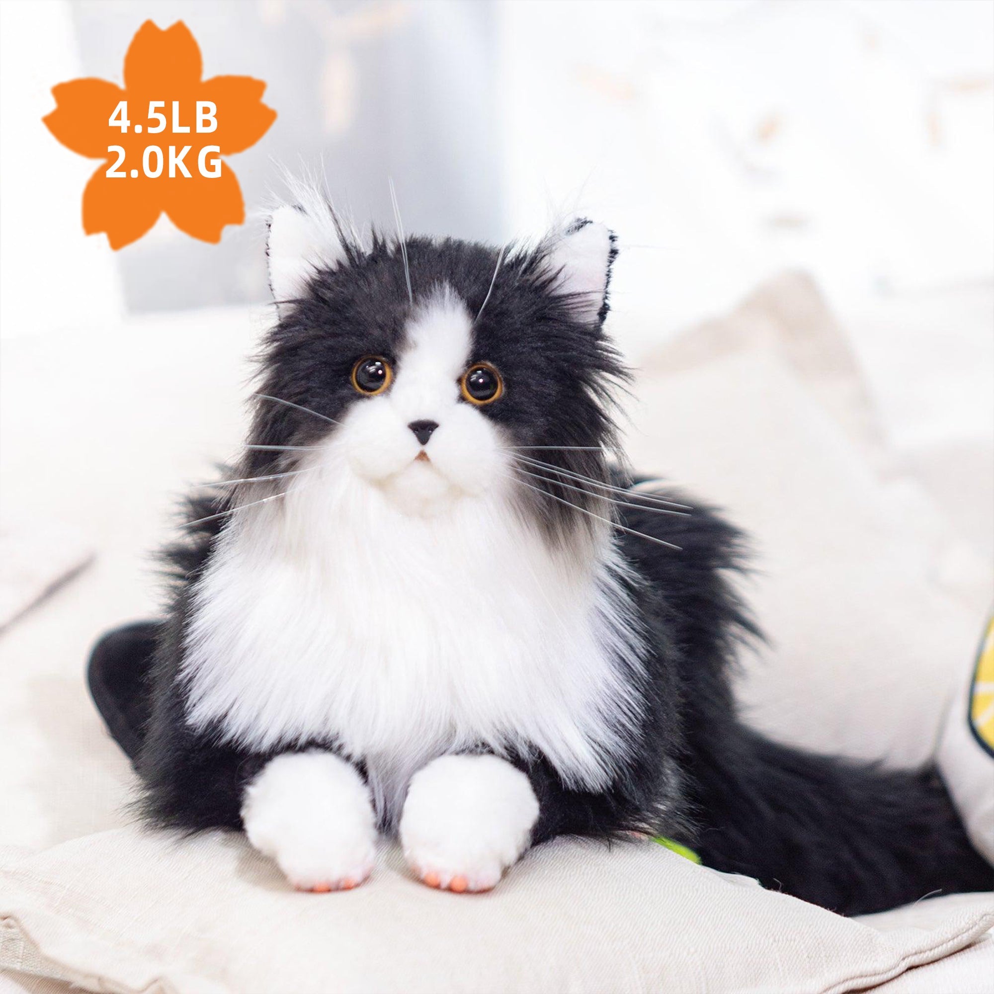 Tuxedo Weighted Plush – Realistic Companion Cat for Adults – Loving ...